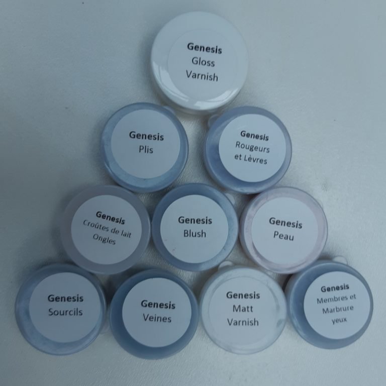 Lot de 10 pots de peinture Genesis 5ml - CrearticaDoll